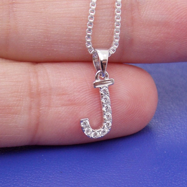 J Necklace - Etsy
