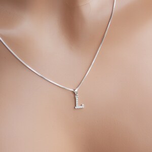 Initial L Necklace Letter L Letter L Necklace Monogram L - Etsy