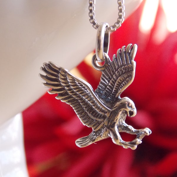 Eagle Charm Necklace - Etsy