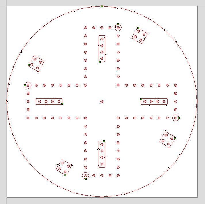 4 & 6 Player Carbles Board 18" and 24" Diameter Extension Files for ...