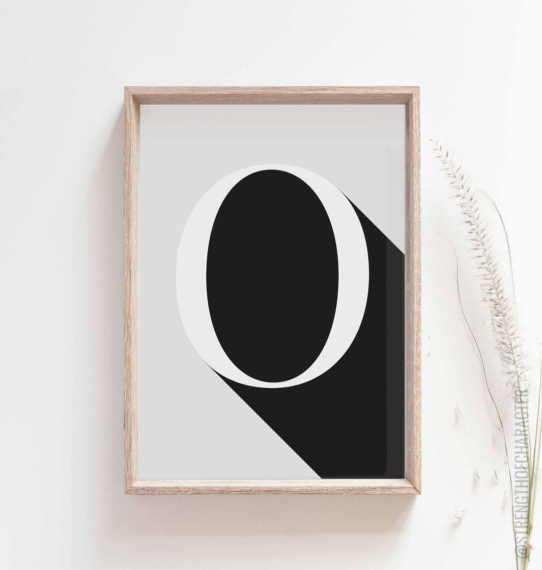 Letter O Print Letter O Wall Decor Letter O Wall Art Letter - Etsy