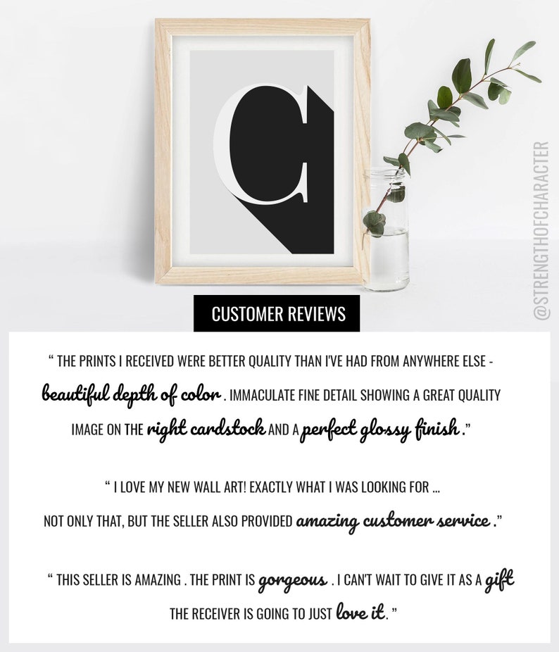 Letter C Print Letter C Wall Decor Letter C Wall Art Letter - Etsy