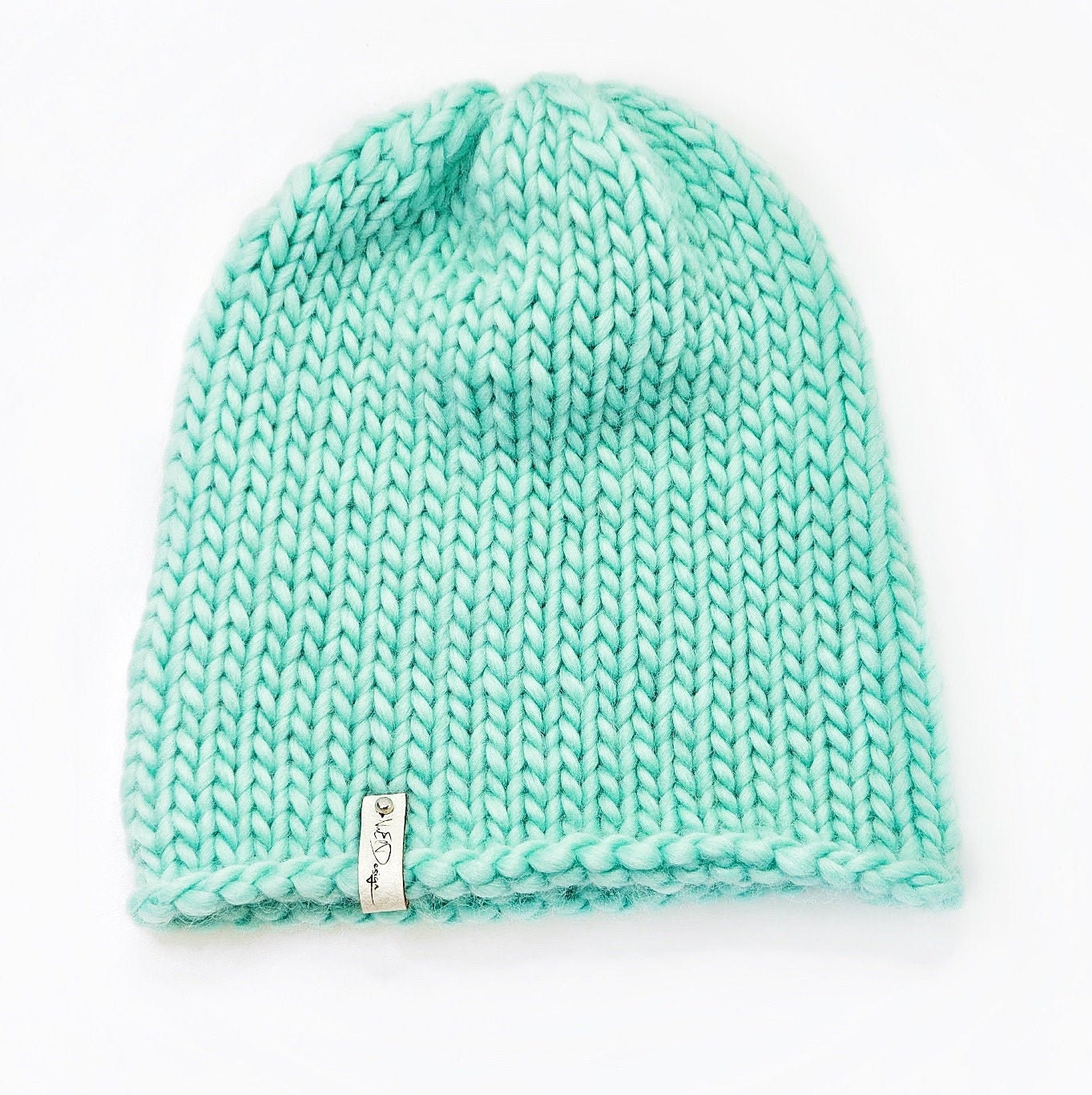 Slouch Beanie Hat, Wool Knit Toque, Baggy Winter Merino Cap, Slouchy ...