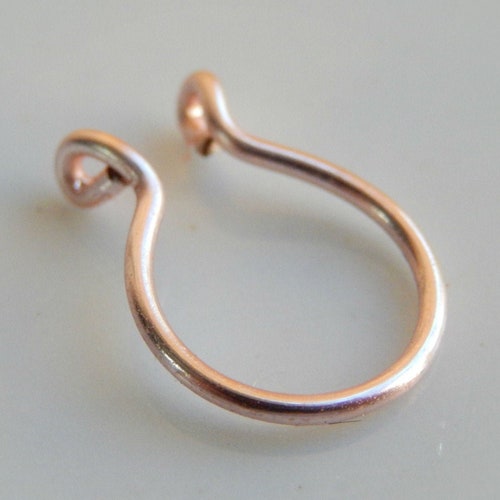 Septum Ring Fake No Piercing Needed Wire Nose Ring - Etsy