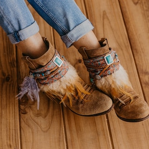 Boot Covers / Boot Accessories / Decorate Boots Ethnic Boot Cover ...