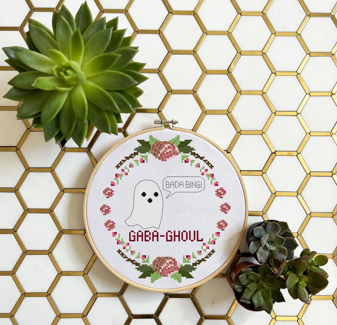 Pattern- Gaba-ghoul, Cross Stitch, Relax, Millennial, Snarky, Modern ...