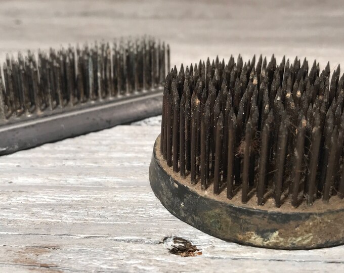 Metal Flower Frogs Set of 2 Rectangle Circle - Etsy