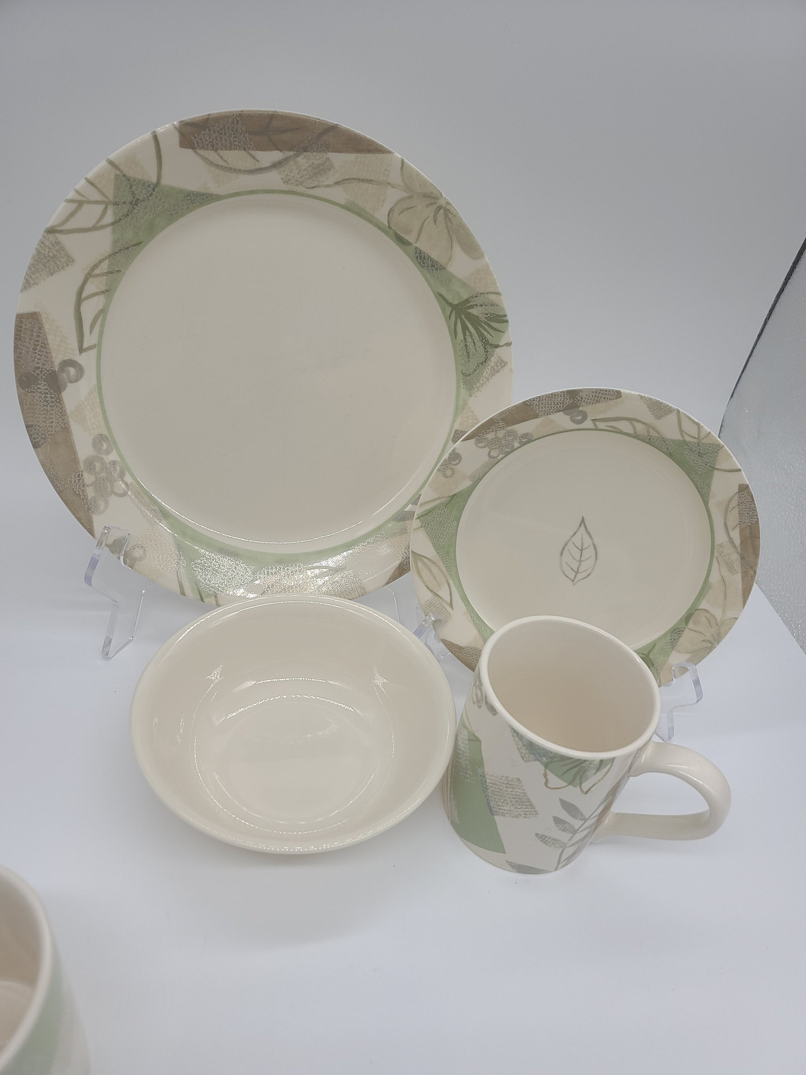 Corelle Impressions Textured Leaves Dinnerware 16-pc Set - Etsy