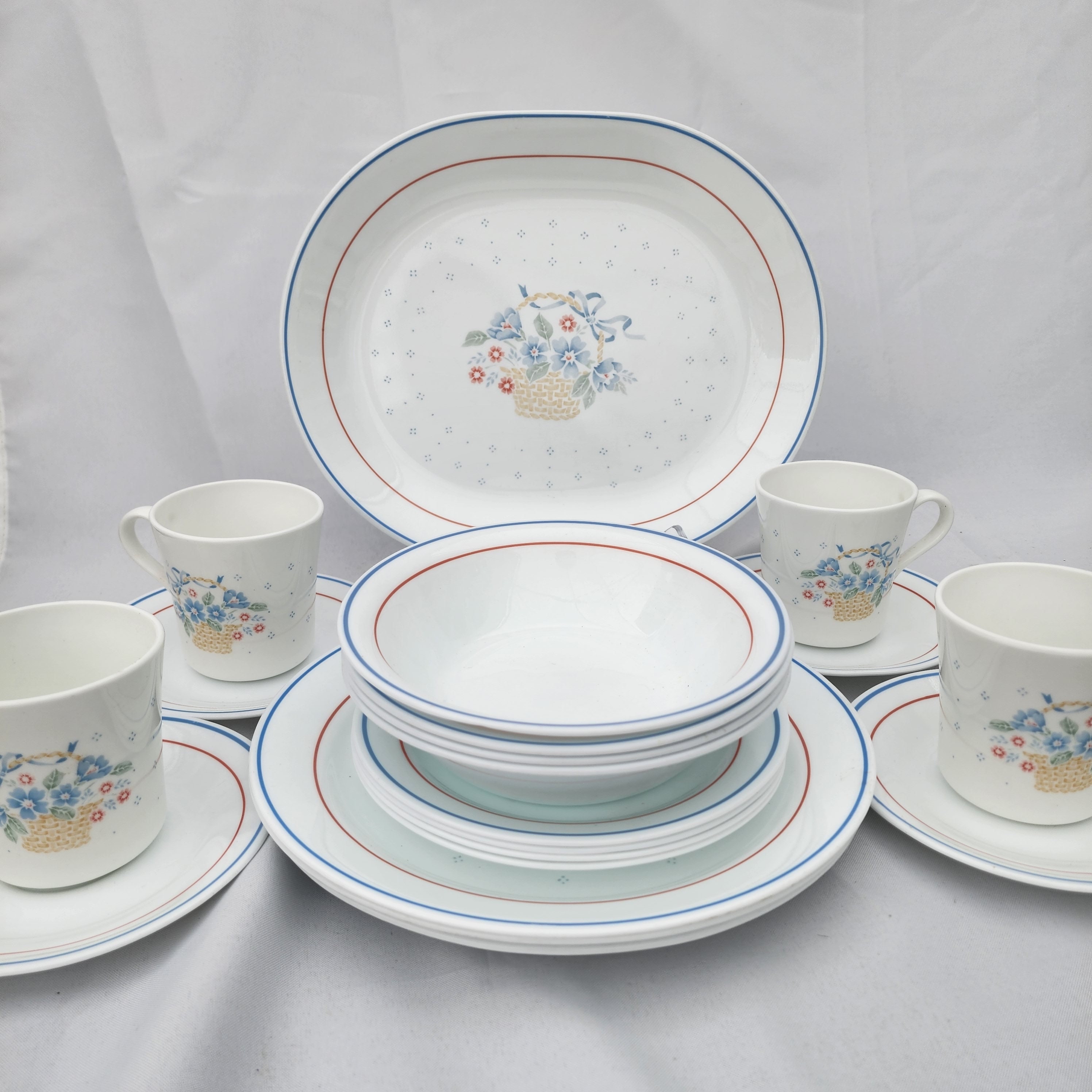 Corelle Country Cornflower 20-pc Dinnerware Set, 4 Place Setting With ...