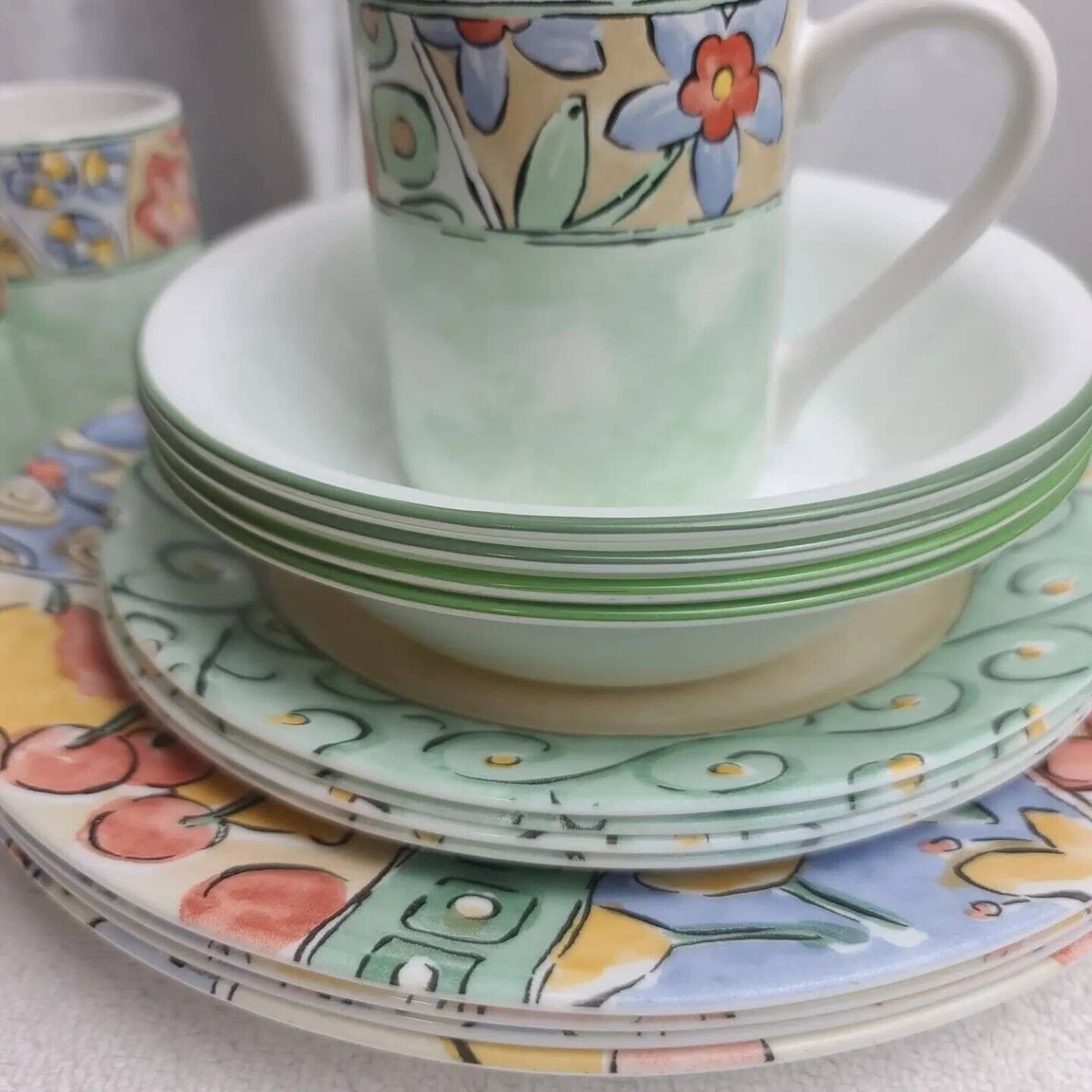 Corelle Watercolors Dinnerware 16-pc Set - Etsy