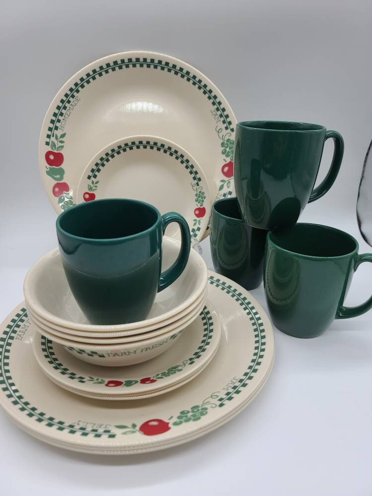 Corelle Farm Fresh Dinnerware Set 16 Pc - Etsy