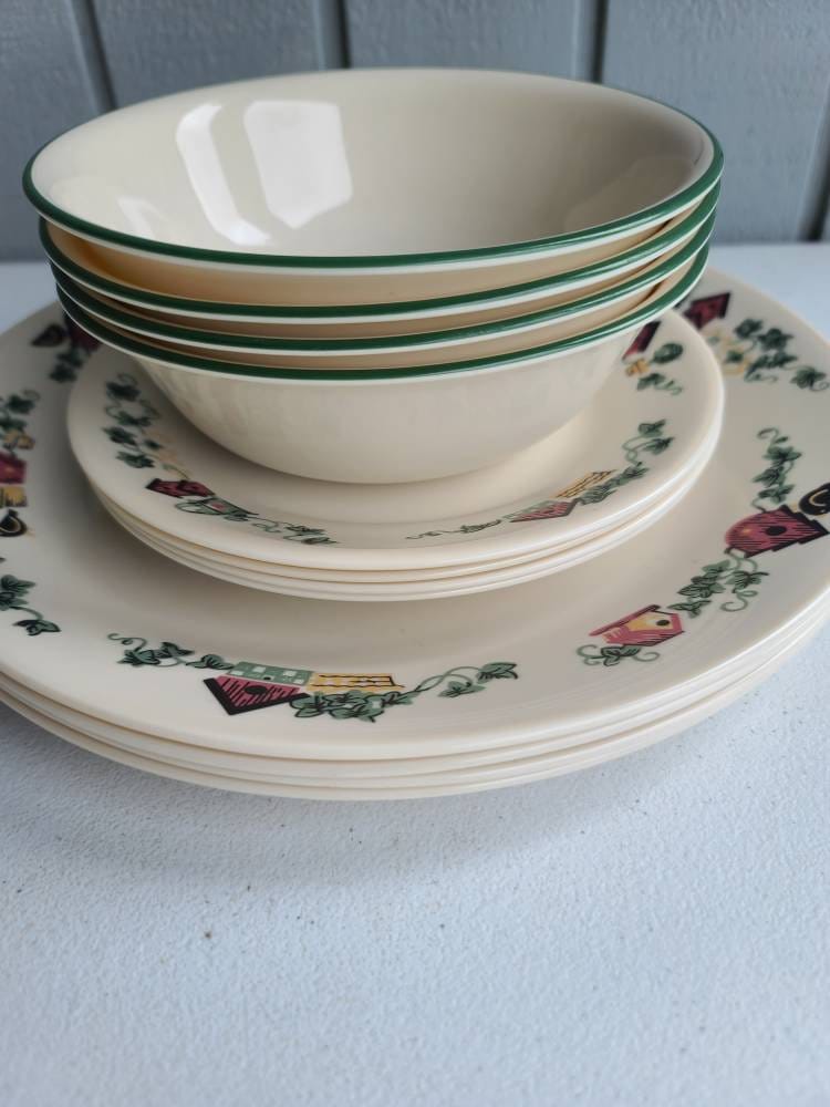 Corelle Garden Home Dinner Set 12-pc. 4dinner Plates - Etsy