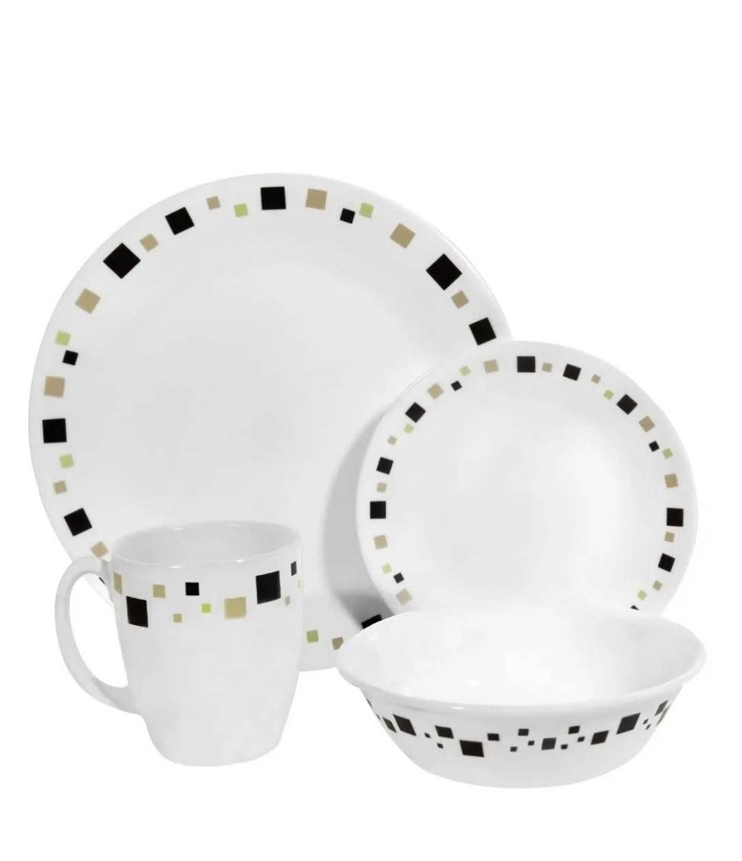 Corelle Livingware Geometric 16-piece Dinnerware Set Service for 4 - Etsy