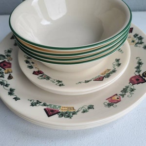 Corelle Garden Home Dinner Set 12-pc. 4)dinner Plates 4)dessert Plates ...