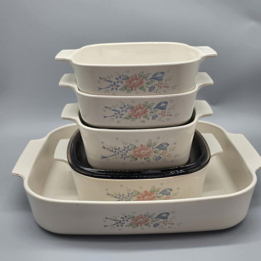 Corning Ware Symphony Casseroles Dish 6-pc Set 1990's - Etsy