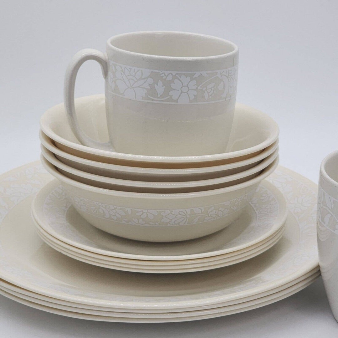 Corelle Whisper Sandstone Dinnerware Set 16-pc - Etsy