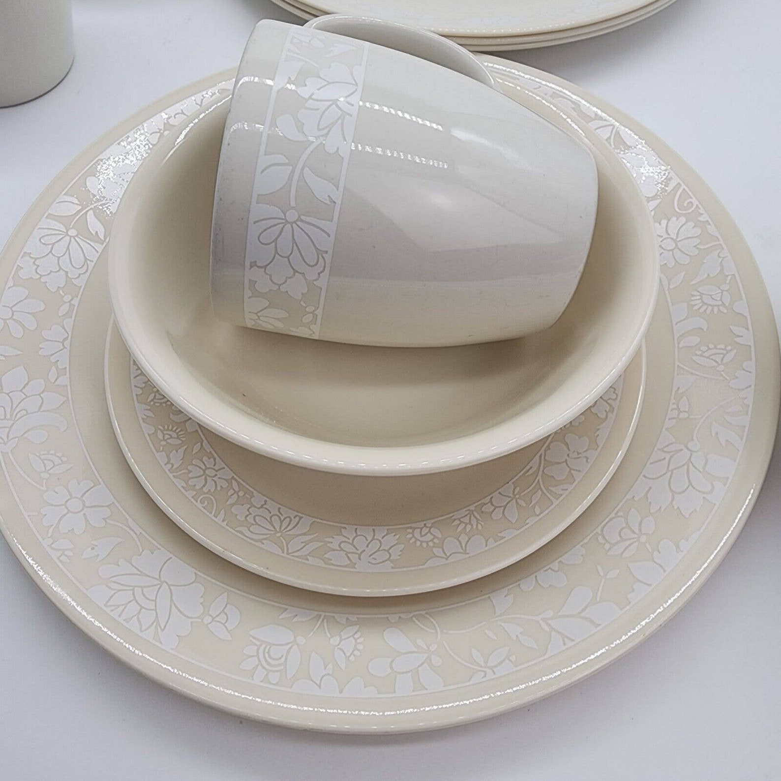 Corelle Whisper Sandstone Dinnerware Set 16-pc - Etsy