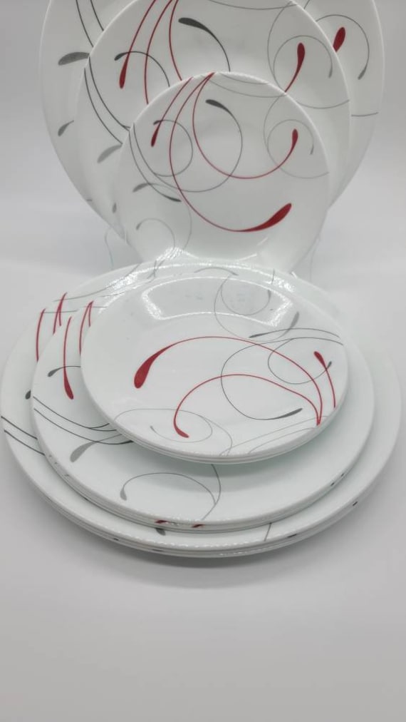 Corelle Splendor Dinnerware Set 4-dinner 4-salad 4-bread - Etsy
