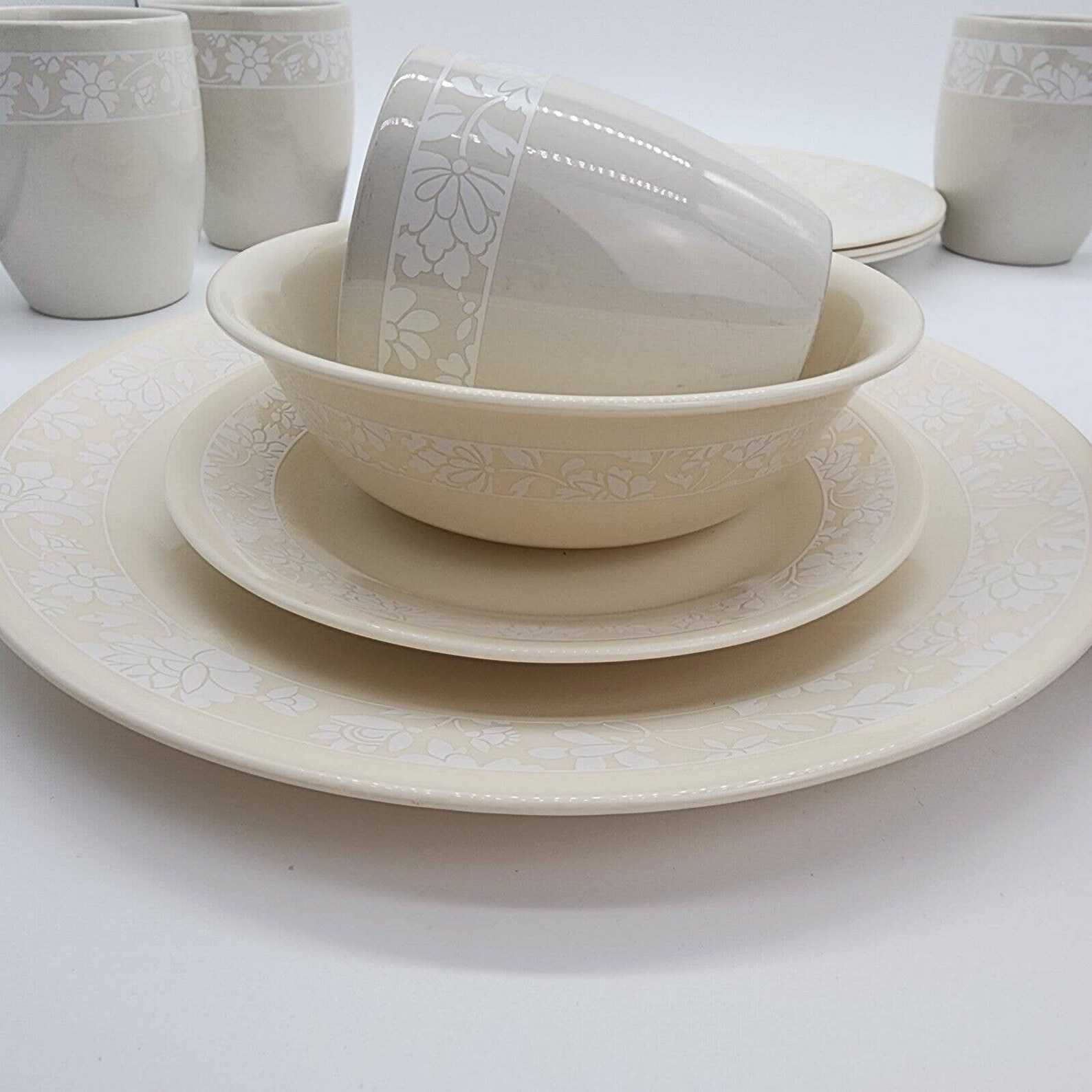 Corelle Whisper Sandstone Dinnerware Set 16-pc - Etsy