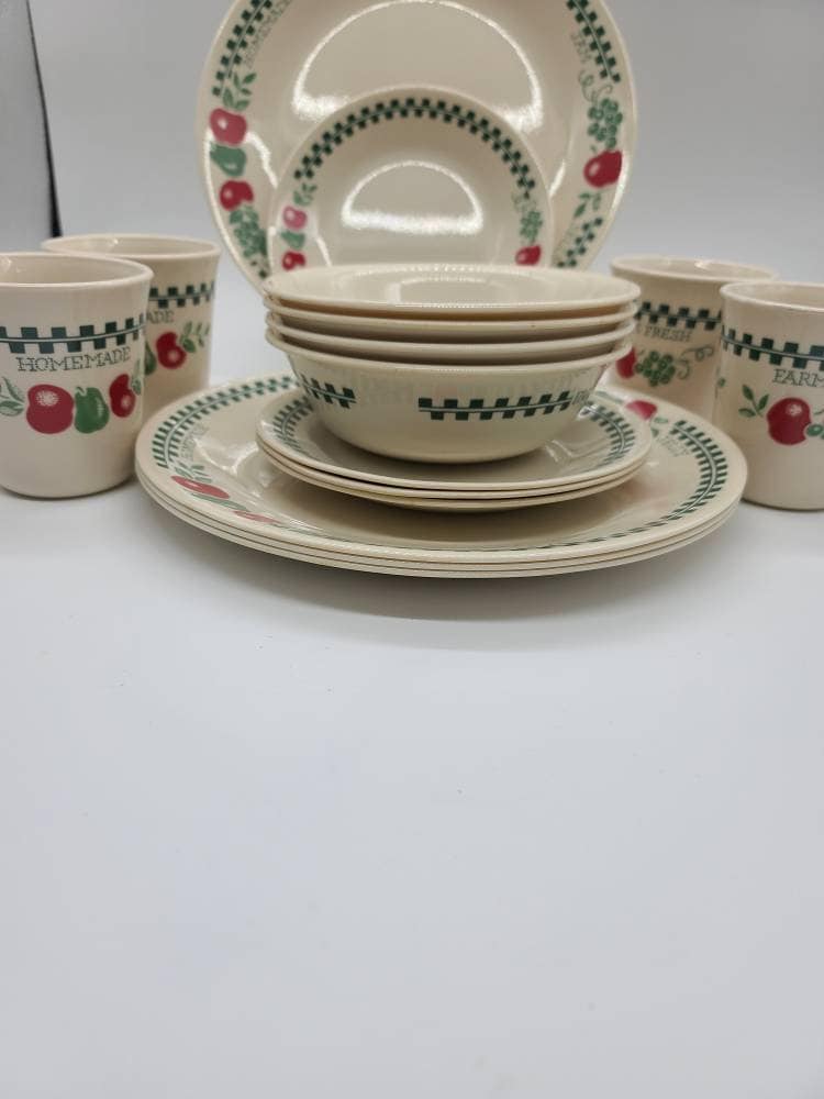 Corelle Farm Fresh Dinnerware Set 16 Pcincludes 4 Each - Etsy
