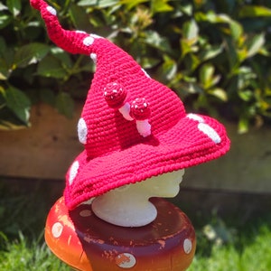 Mushroom Toadstool Hat, Twisted Mushroom, Fantasy Hat, Fairy Hat ...