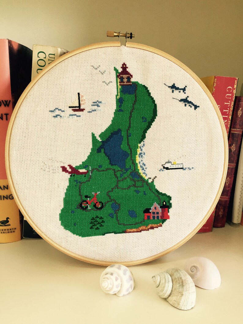 Block Island Cross Stitch Pattern Instant Pdf Download - Etsy