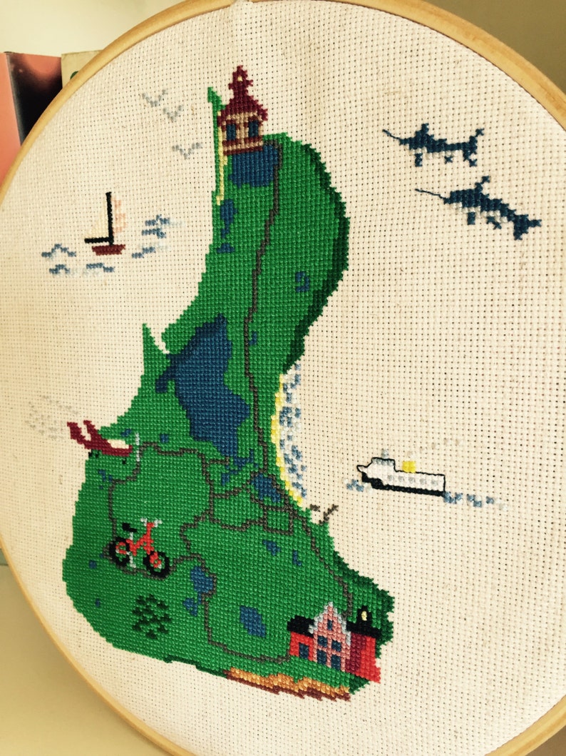 Block Island Cross Stitch Pattern Instant Pdf Download - Etsy