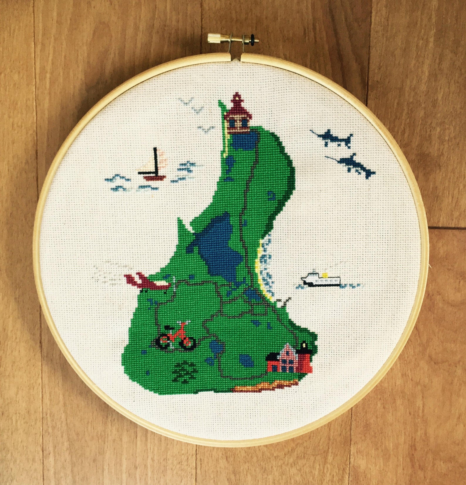 Block Island Cross Stitch Pattern Instant Pdf Download - Etsy
