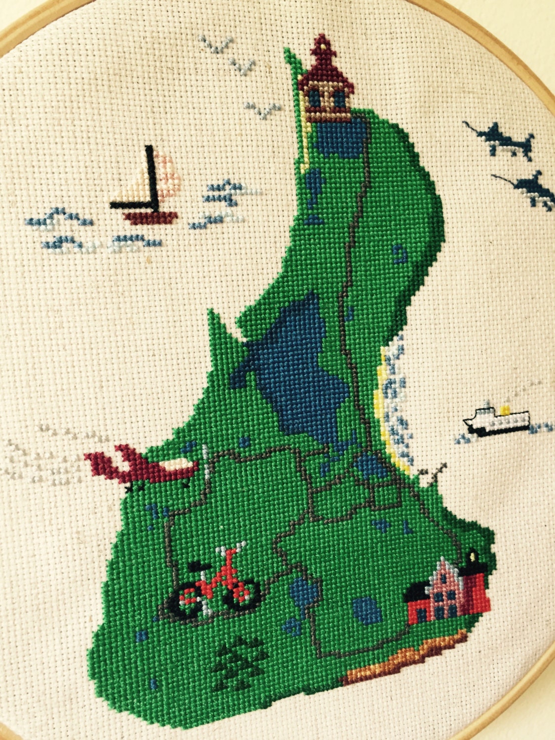 Block Island Cross Stitch Pattern Instant Pdf Download - Etsy