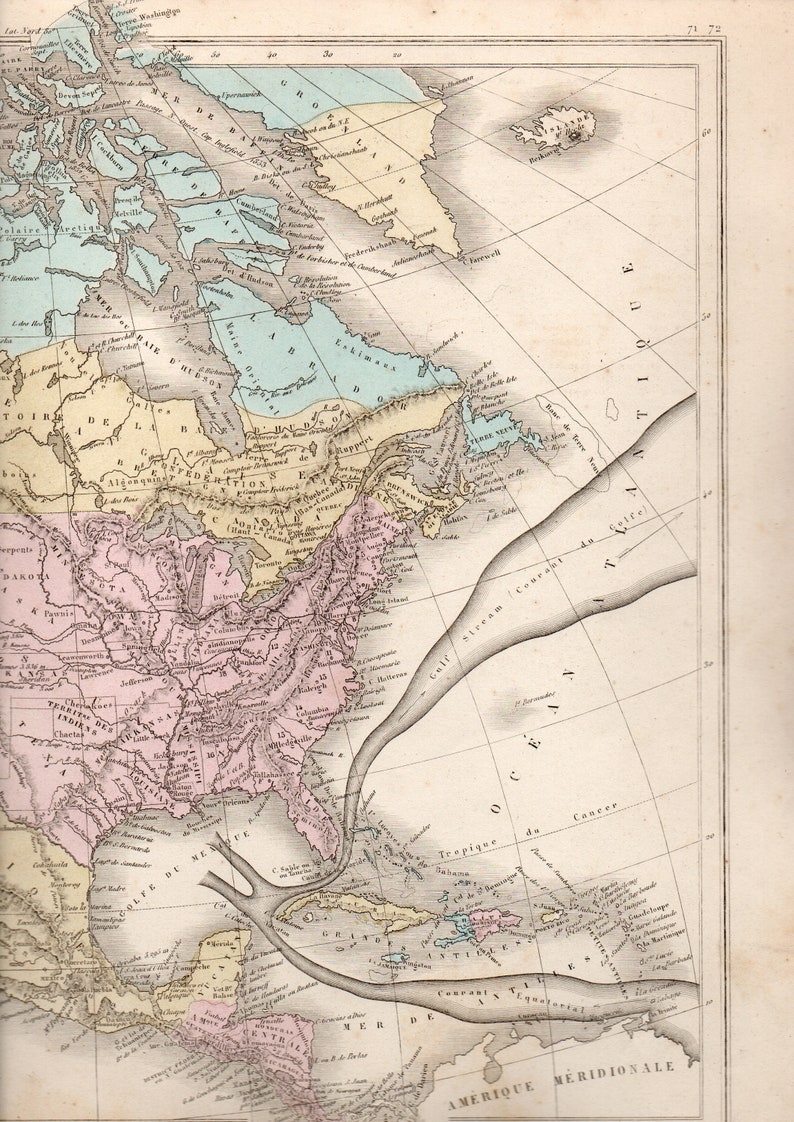 USA Map 1880 Map Showing Indian Tribes God and Silver Deposits - Etsy