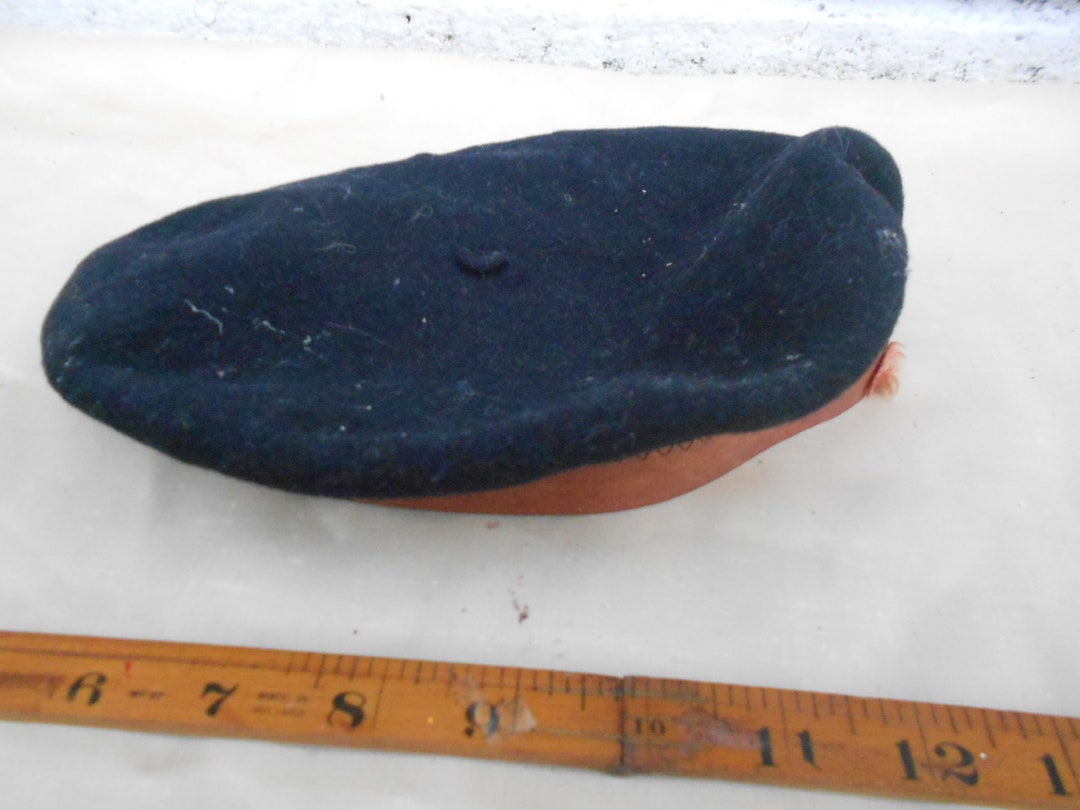 Beret BASQUE Traditional Real French Vintage Beret Size 6-5/8 US or ...