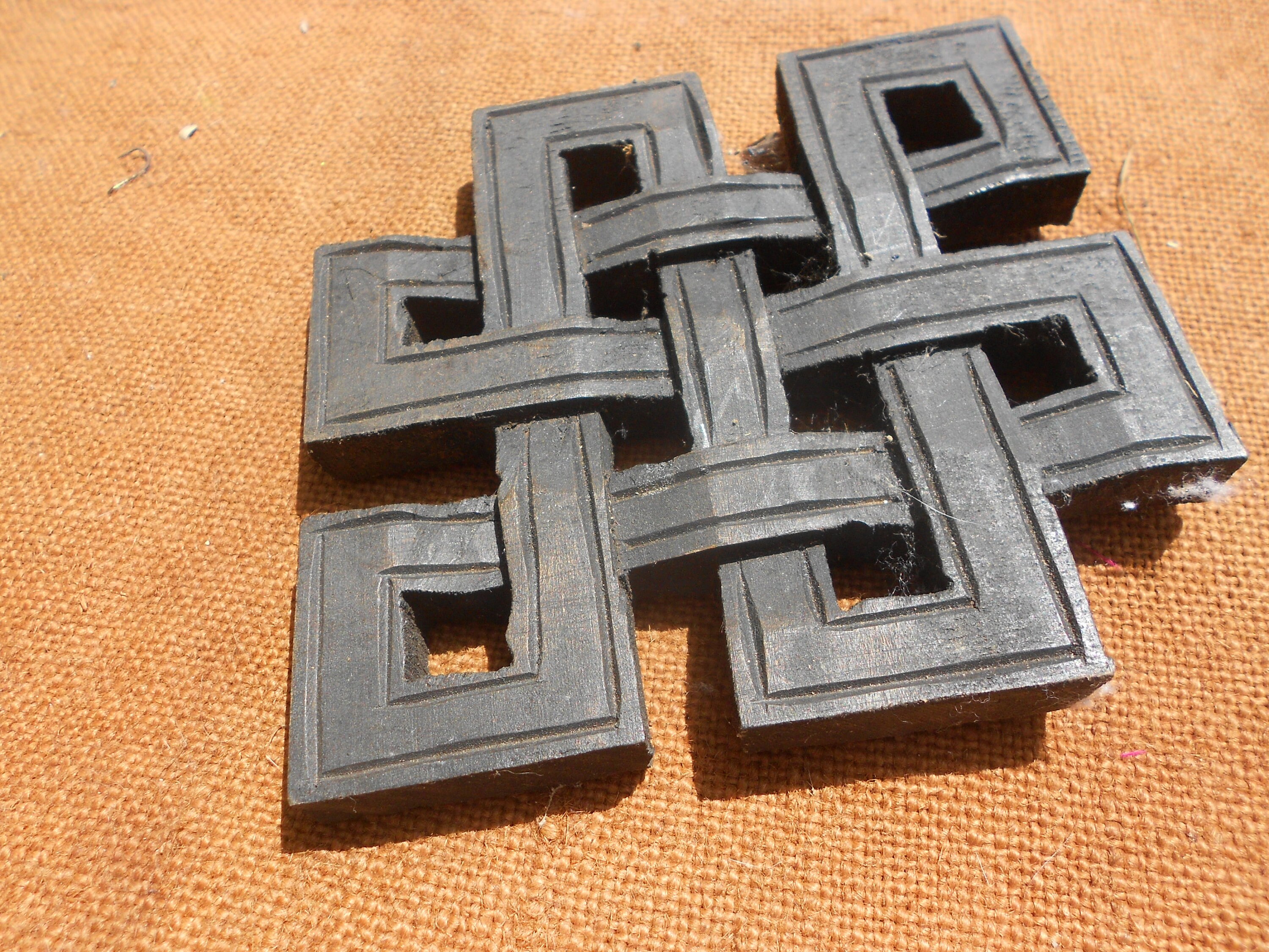 Strapwork Wood Carving Hand Made Decorative Panel Vintage - Etsy