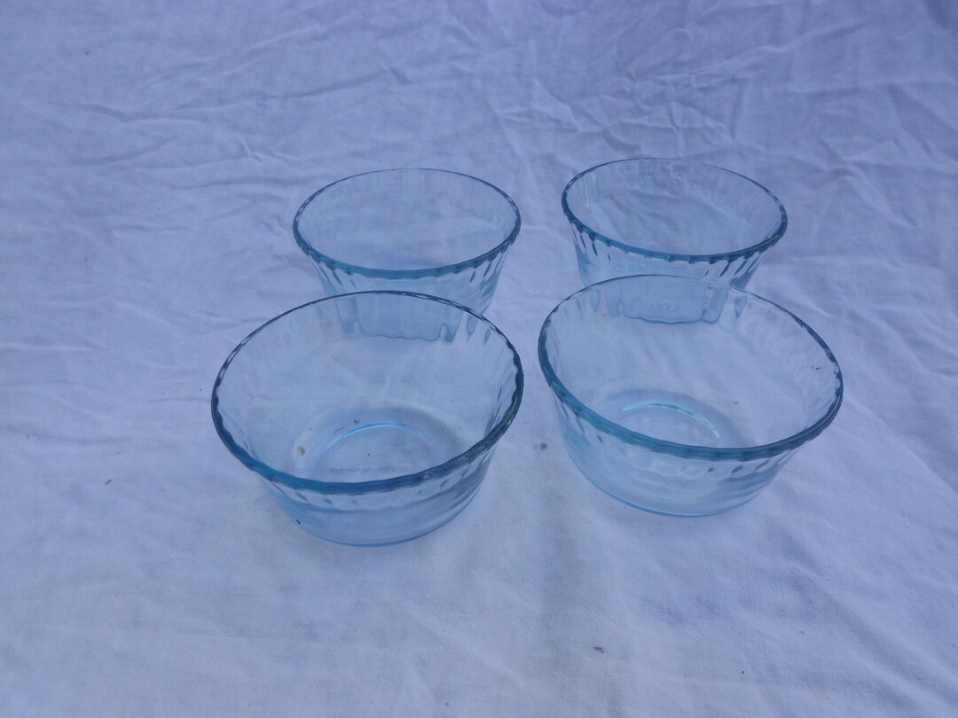 Ramekin Set of 4 Pyrex Duralex Retro Vintage French Oven Dishes 3.2 ...