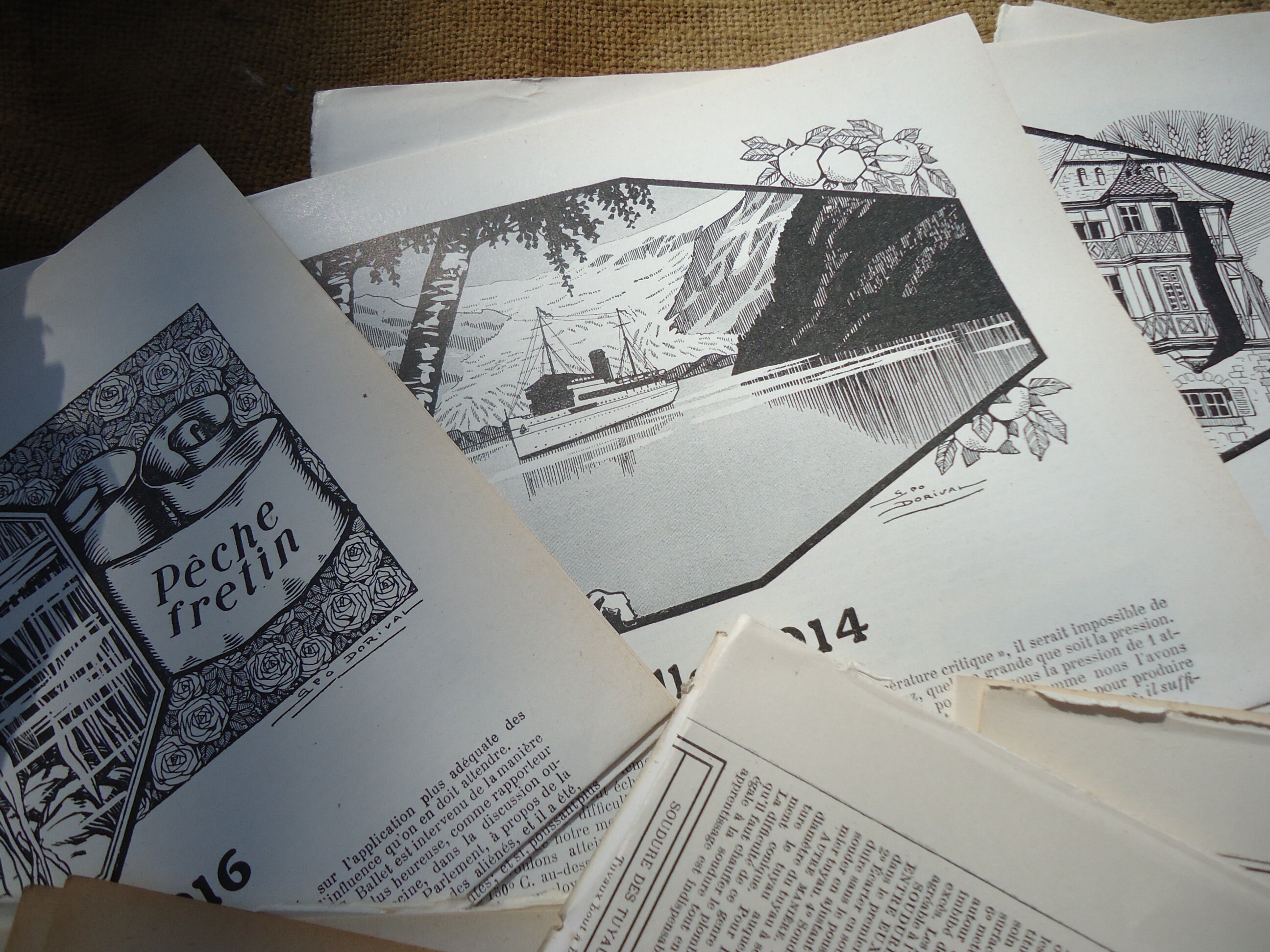 Antique Paper Original Vintage French 100g Assorted Vintage | Etsy