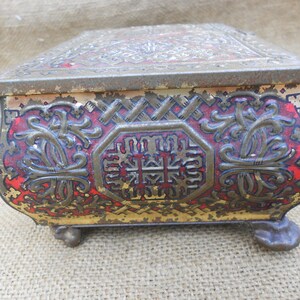 Chocolate Box Vintage French Candy Tin in Oriental Casket - Etsy