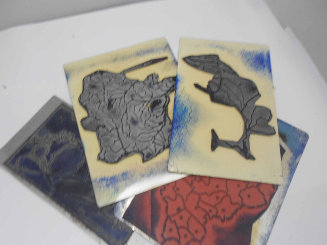 4 Vintage School Stencils Geography Map Drawing French Industrial ...