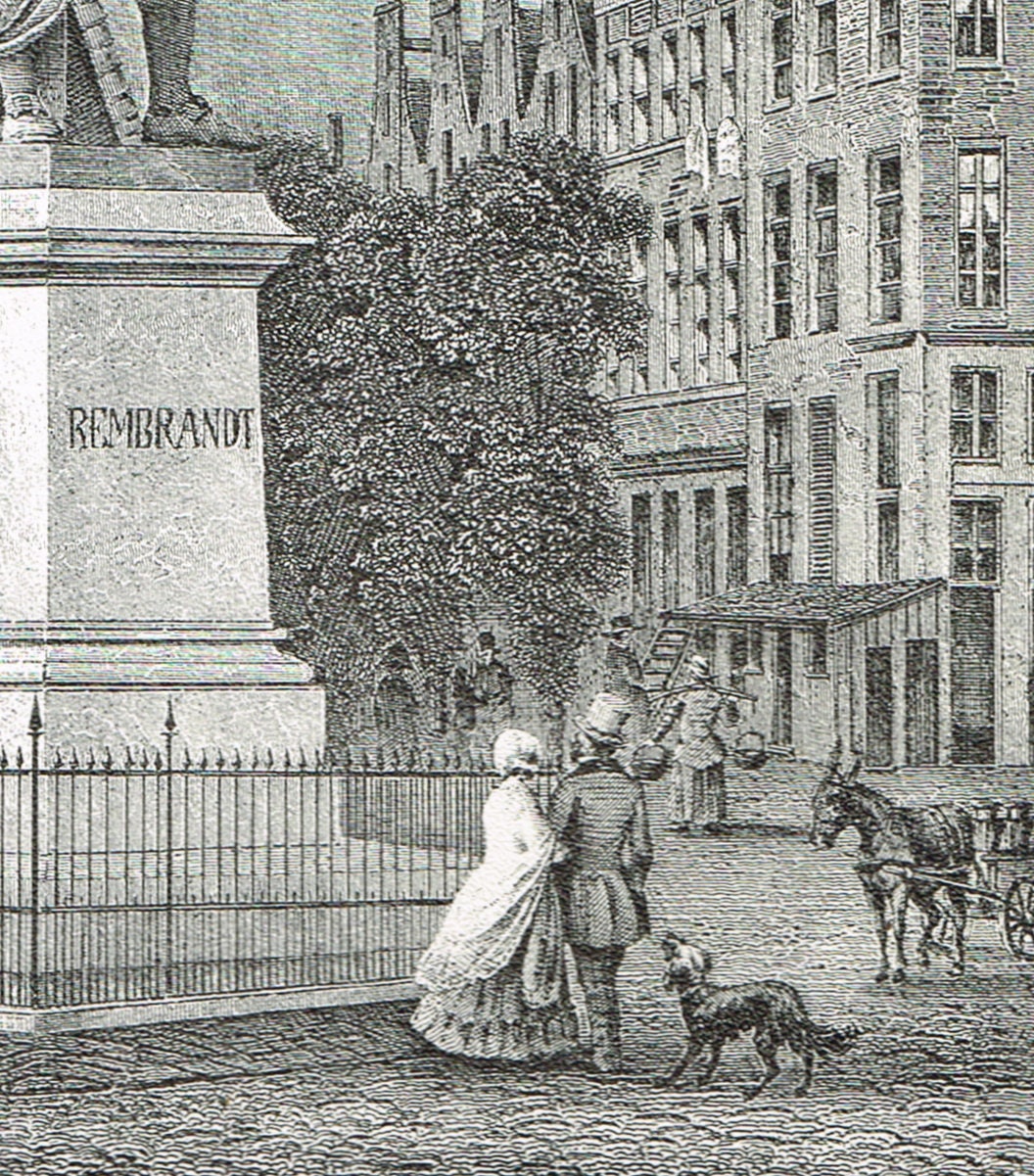 Digital Download of Antique Engraving From AMSTERDAM Statue of - Etsy
