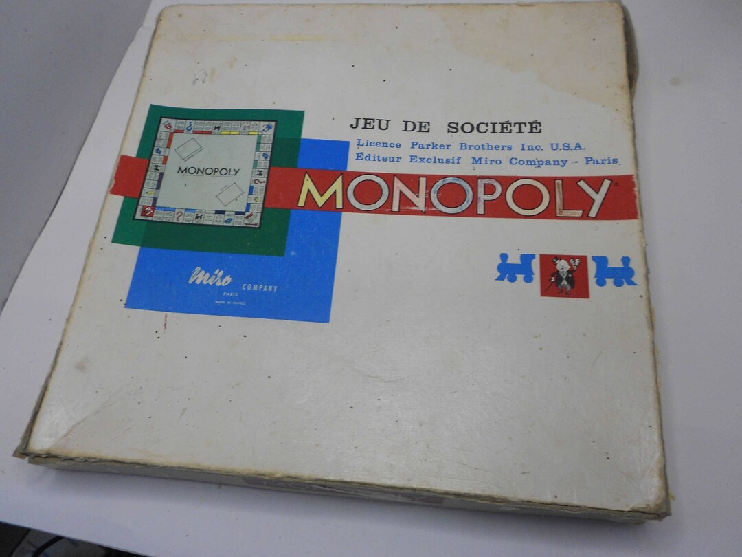 MONOPOLY Set Vintage French 1960s Large De Luxe Set Paris Streets ...