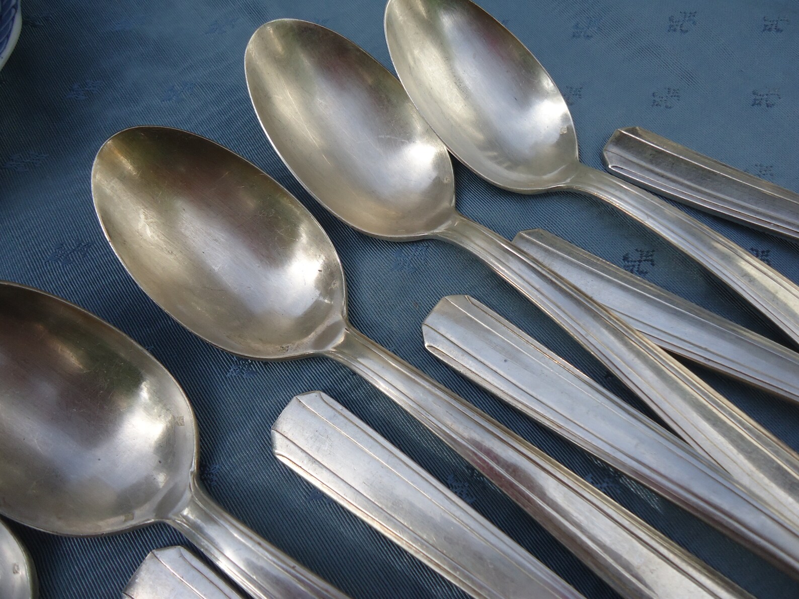 12 Spoons Set of Original Vintage French Hallmarked Silver - Etsy