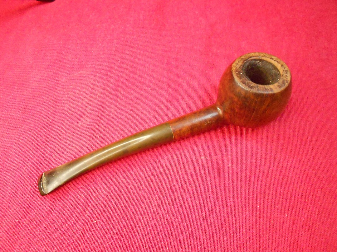 Original Vintage French Beautiful Round Bowl Briar Tobacco Smokers Pipe ...