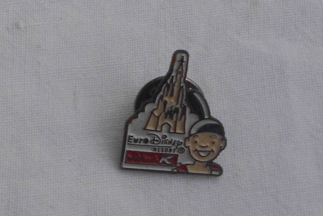 Euro Disney Paris Opening Pin Badge 1992 Unusual French Vintage Pin as ...