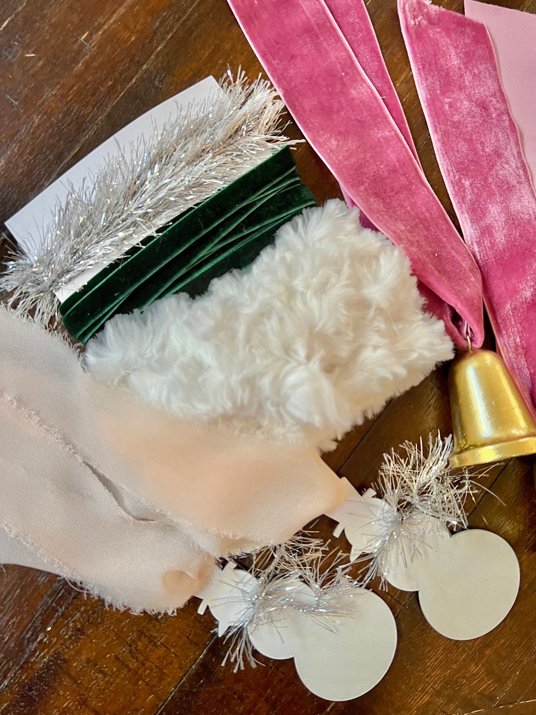 Colorful Christmas Gift Wrapping Kit Girly White and Silver - Etsy