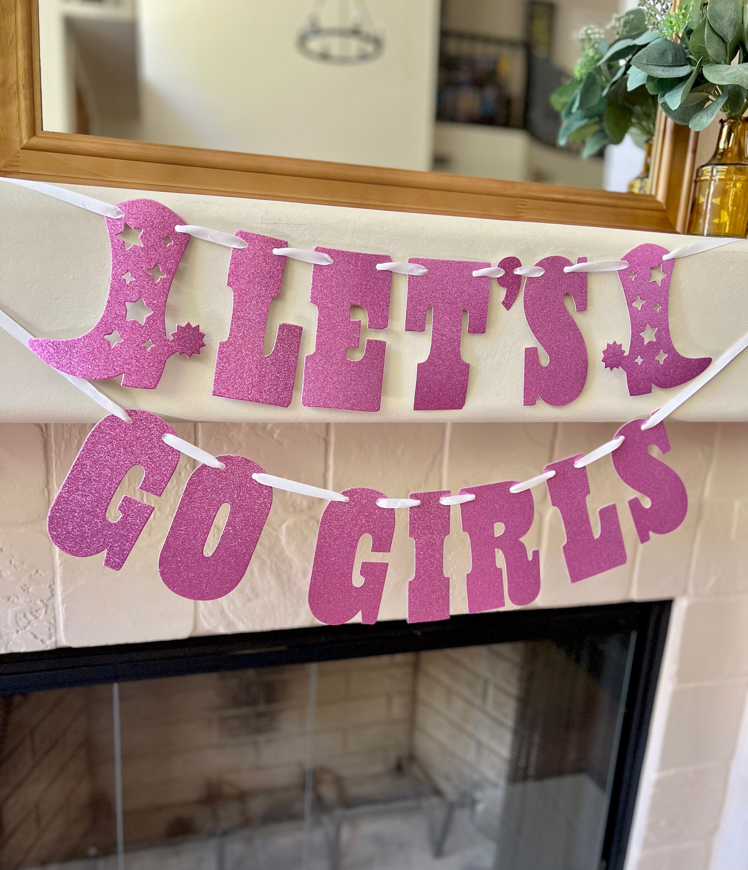 Bachelorette Banner Lets Go Girls Banner for Bachelorette - Etsy