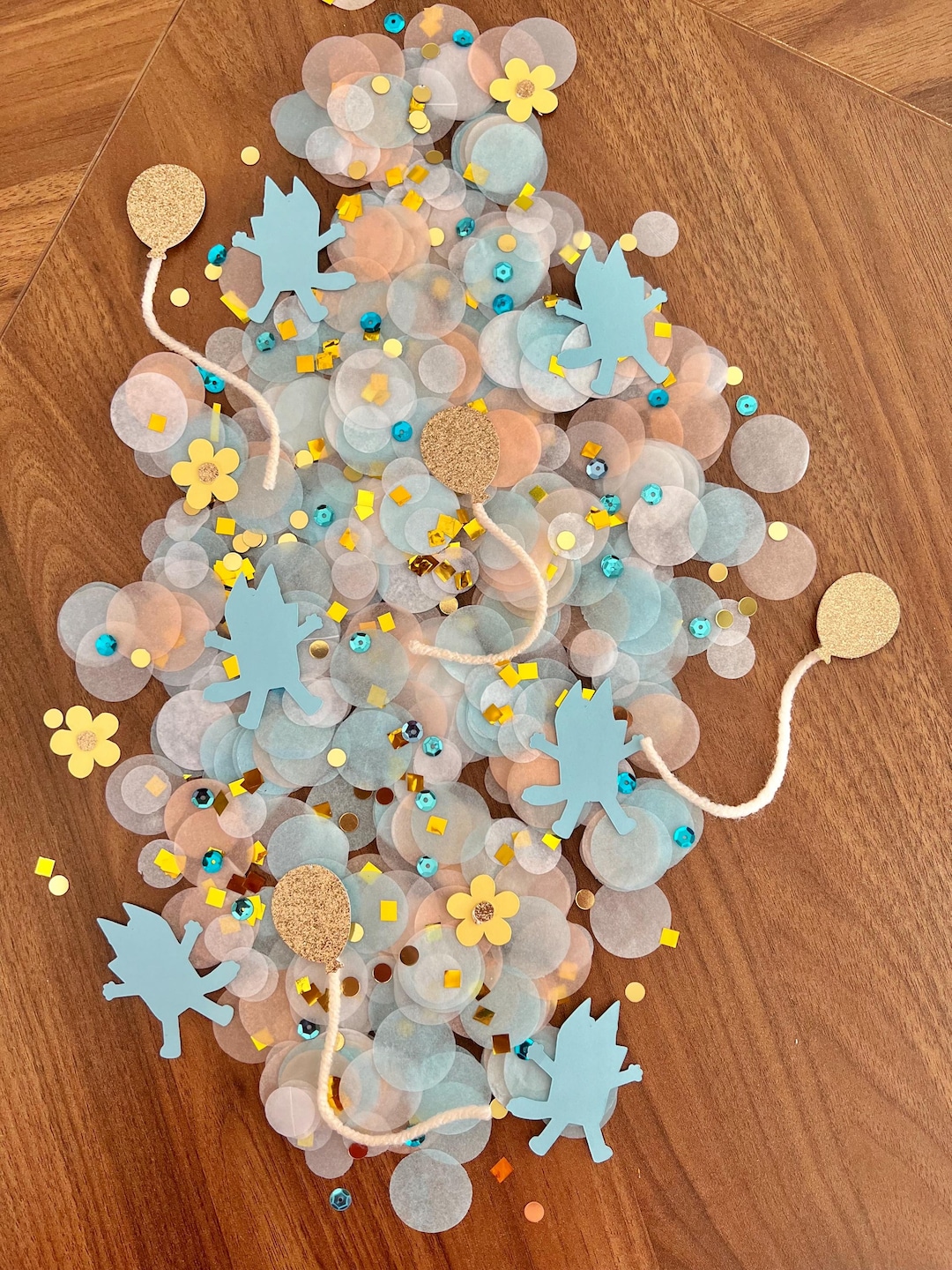 Bluey Birthday Confetti: Pastel Dog Party Decor - Etsy