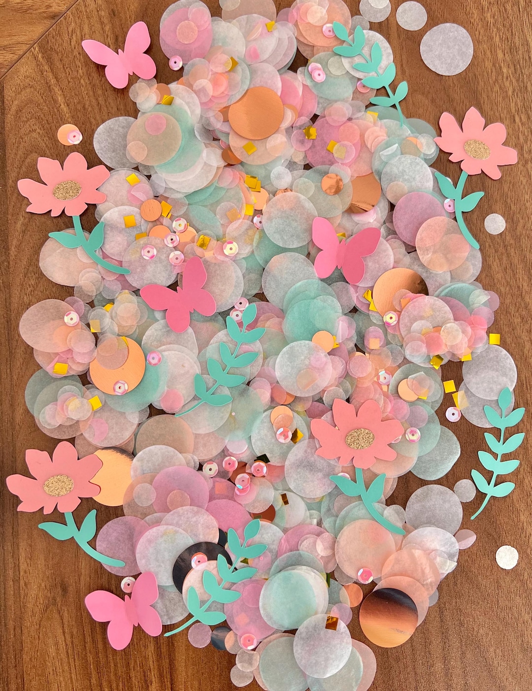 Wildflower Confetti: Pastel Party Decor, Floral Baby Shower - Etsy