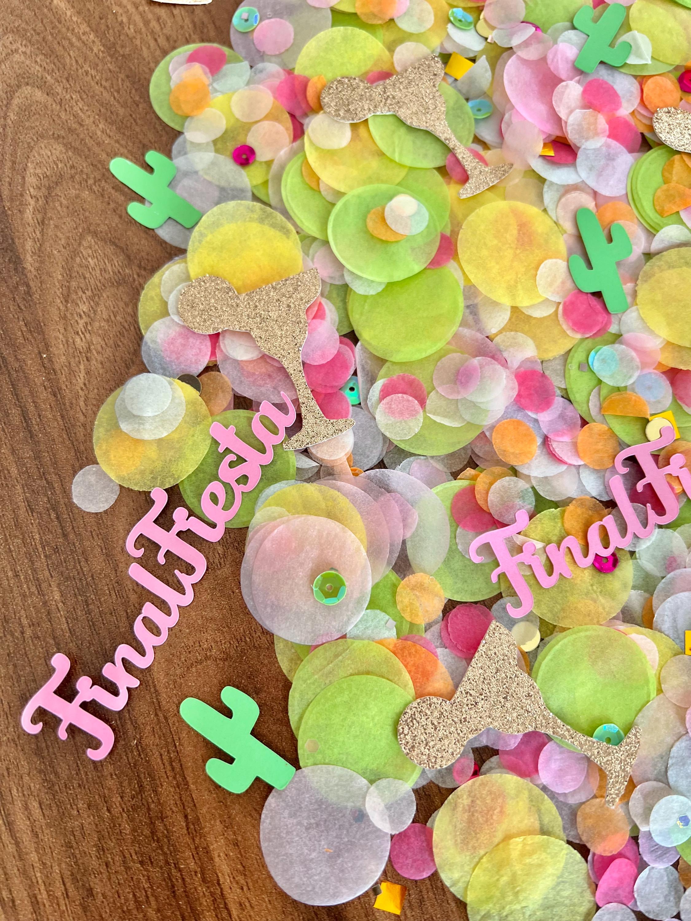 Final Fiesta Confetti Bachelorette Confetti Margarita Cactus Table ...
