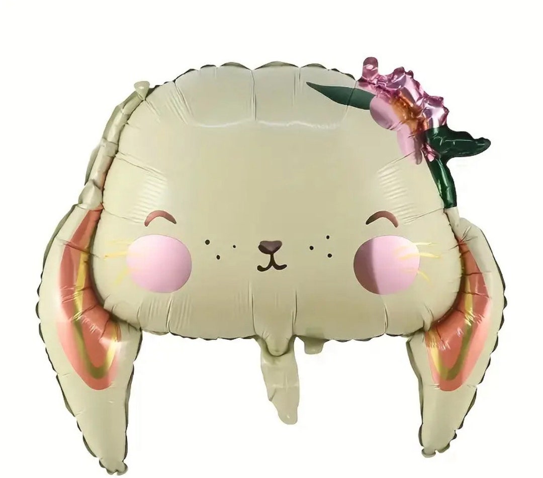 Bunny Balloon Party Decor | Easter Balloon, Spring Rabbit Balloon ...