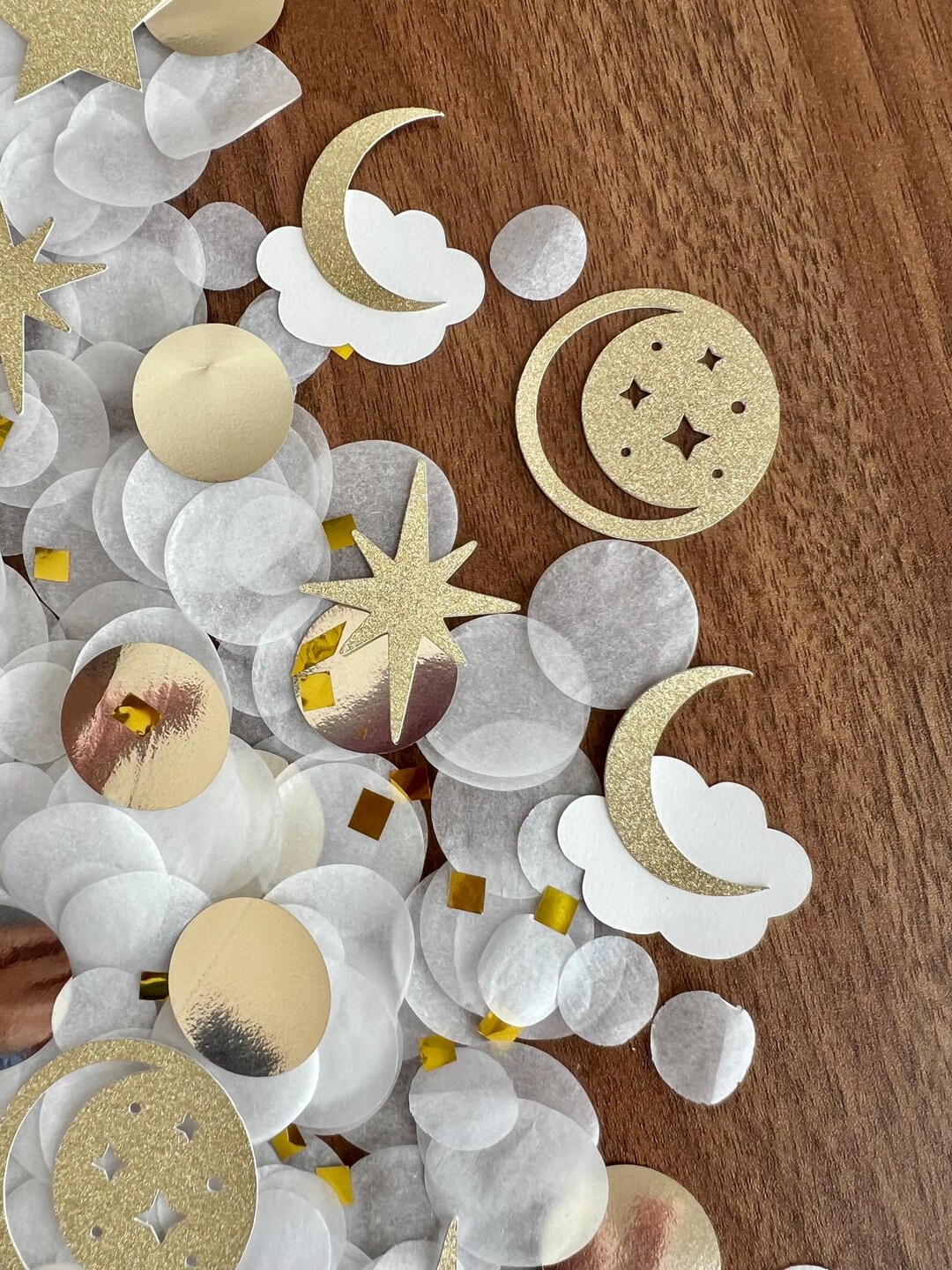 Twinkle Twinkle Little Star Confetti: Gold Stars and Moons, Baby Shower ...