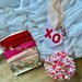Valentines Pink and Red Gift Wrapping Kit Colorful Velvet Ribbon and ...