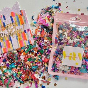 Rainbow Birthday Confetti Table Confetti Birthday Party Decor Shredded ...